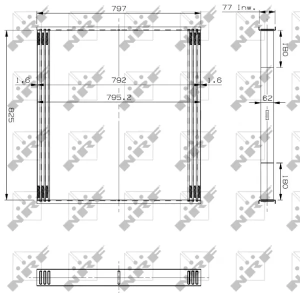 570498 SCANIA Intercooler