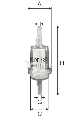 1G7206 CATERPILLAR filtro de combustible