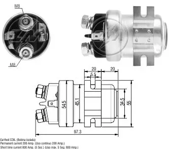 273503 VOLVO Solenoide de arranque