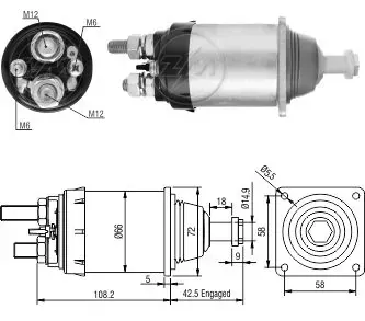 11523210 MERCEDES Solenoide de arranque