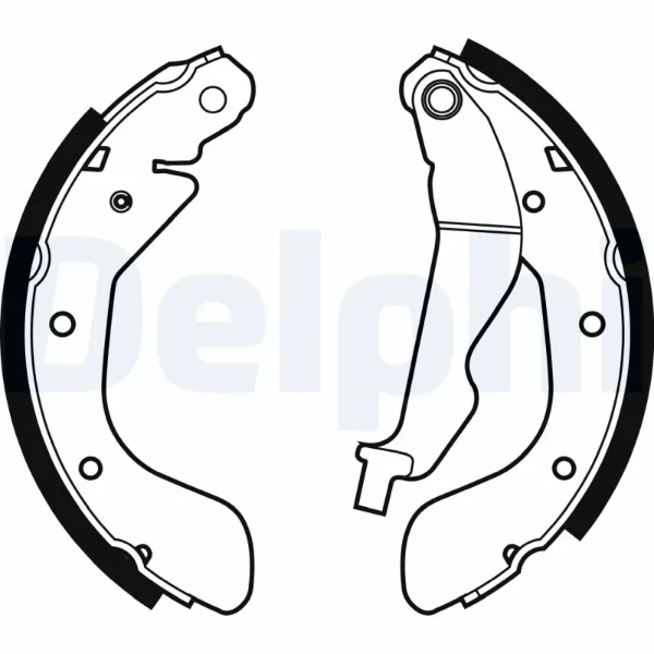 LS1969 DELPHI zapatas de frenos de tambor traseras