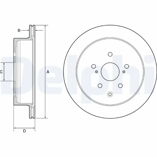 BG4929C DELPHI disco de freno trasero