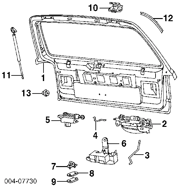 55076208AB CHRYSLER Amortiguador maletero