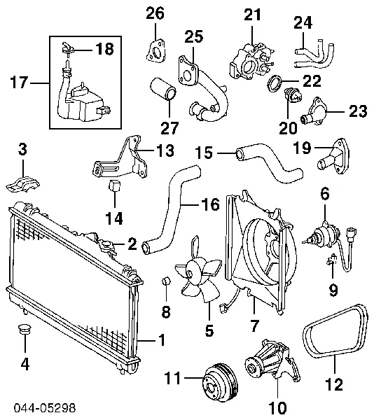 1634715010 TOYOTA guía de la pinza delantera