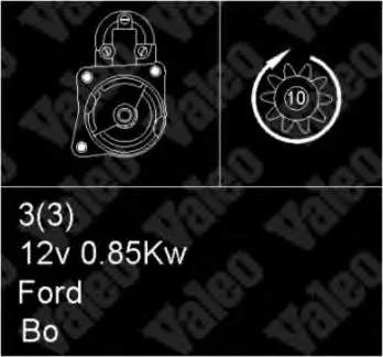 433347 VALEO Motor de arranque