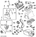 MD190865 MITSUBISHI engranaje del árbol de levas del motor