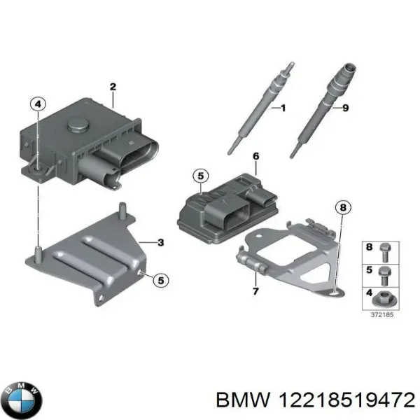 12218519472 BMW Relé de los calentadores