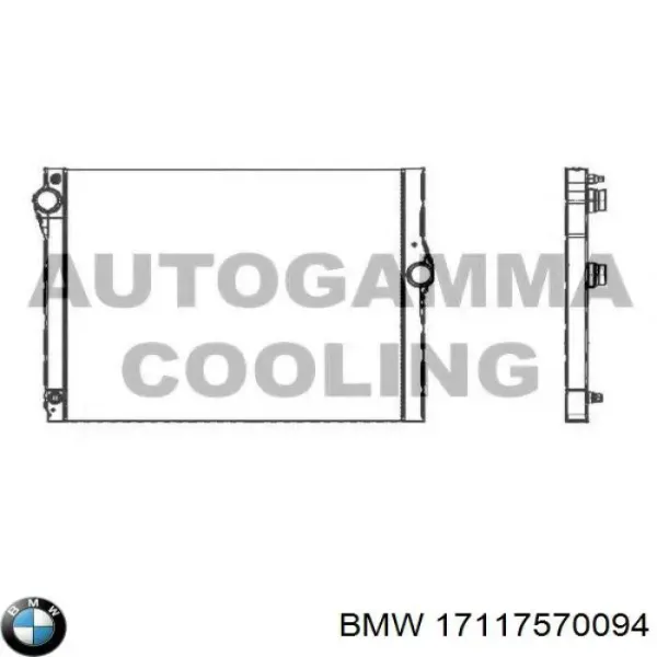 17117570094 BMW Radiador