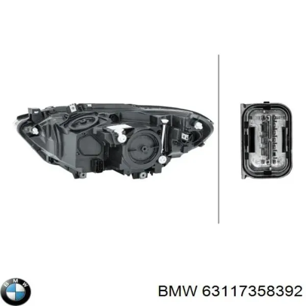 63117358392 BMW Faro derecho