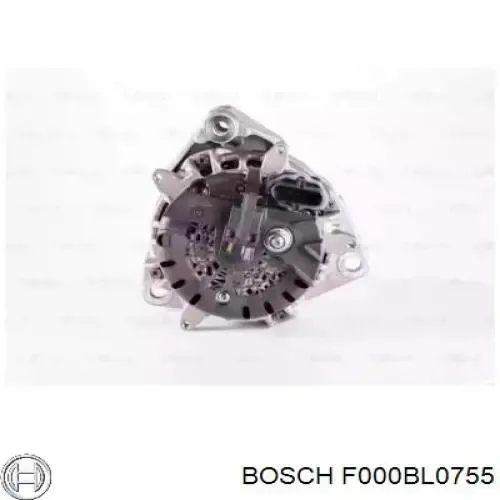 F000BL0755 BOSCH Alternador