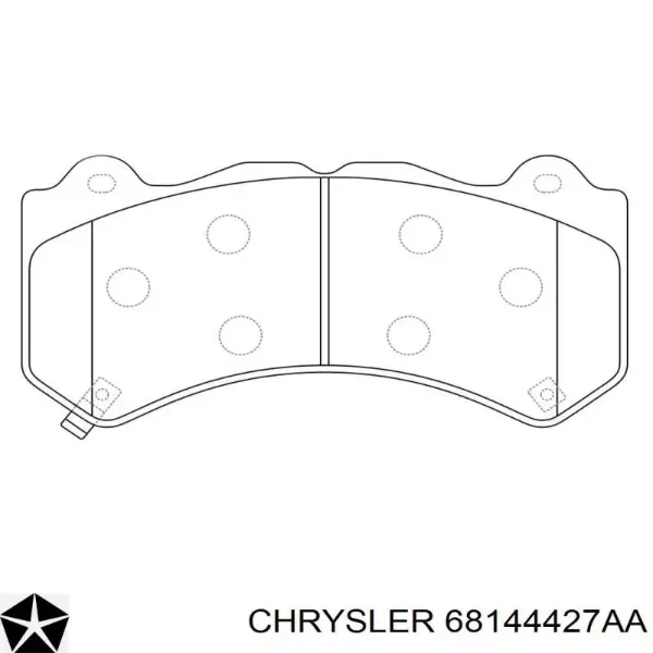68144427AA CHRYSLER Pastillas de freno delanteras