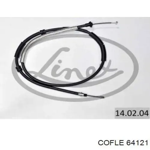 64.121 COFLE Cable de freno de mano trasero derecho