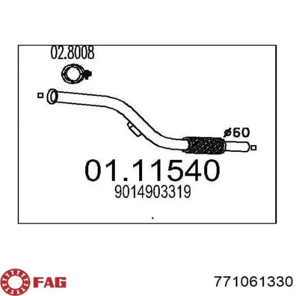 GO1428 TRIALLI Junta homocinetica