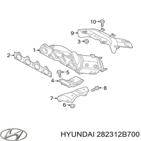282312B700 HYUNDAI/KIA Turbocompresor
