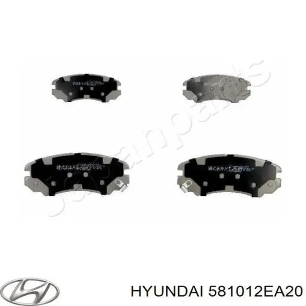581012EA20 HYUNDAI/KIA Pastillas de freno delanteras