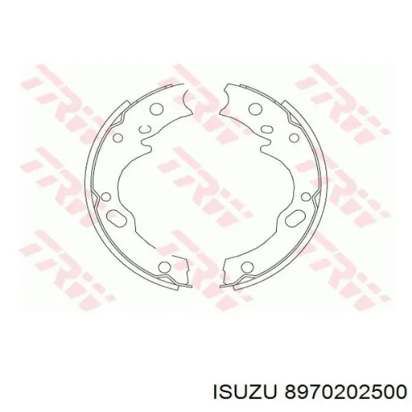 8970202500 ISUZU zapatas de freno de mano