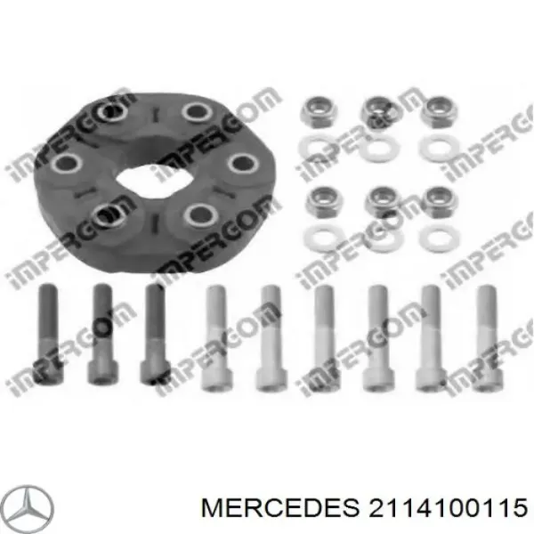 2114100115 MERCEDES Articulación, árbol longitudinal, delantera/trasera