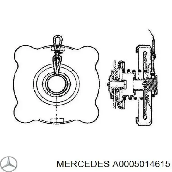 A0005014615 MERCEDES Tapa radiador