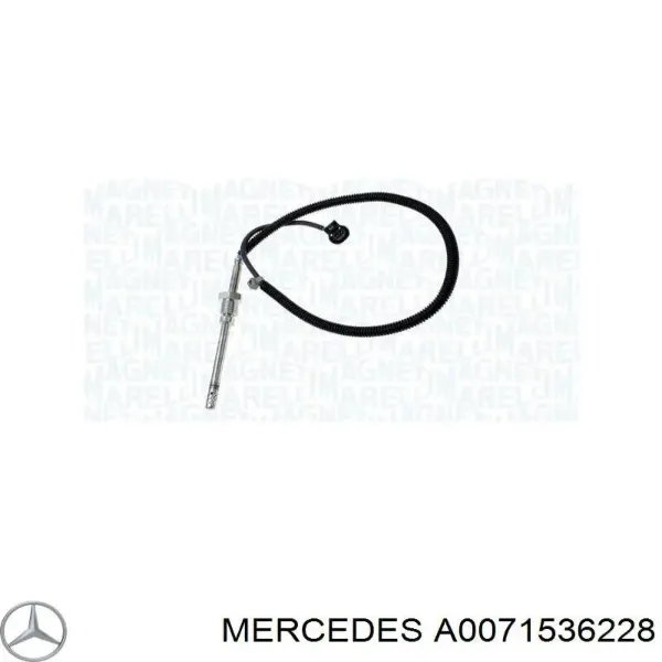 A0071536228 MERCEDES sensor de temperatura, gas de escape, en catalizador
