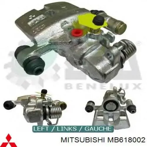 MB618002 MITSUBISHI Pinza de freno trasera izquierda