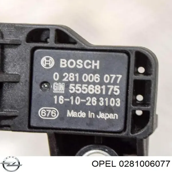 0281006077 OPEL Sensor De Presion Del Colector De Admision
