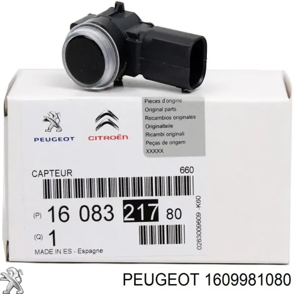 1609981080 PEUGEOT/CITROEN Sensor de estacionamiento delantero