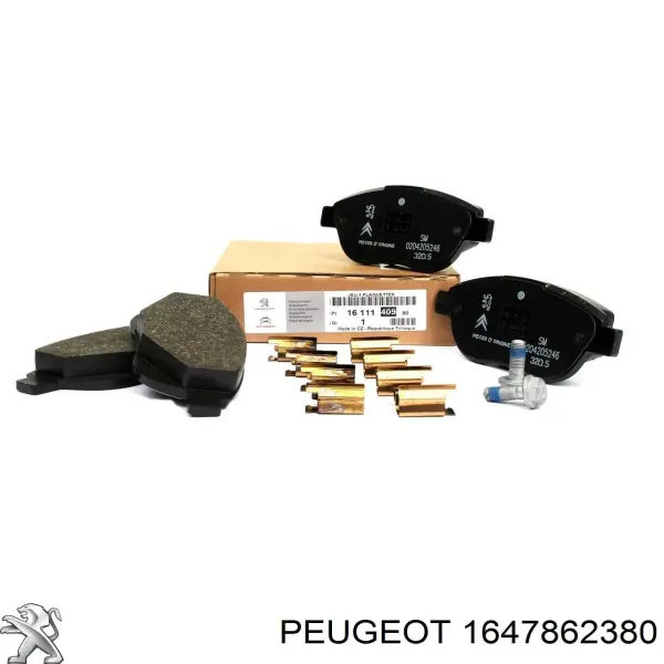 1647862380 PEUGEOT/CITROEN Pastillas de freno delanteras