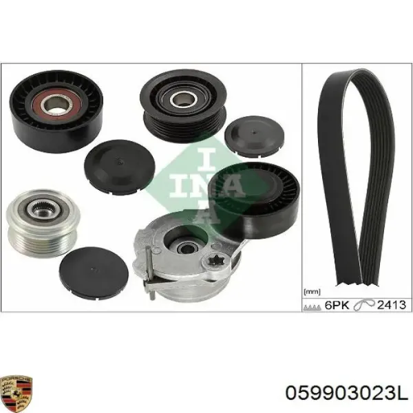 059903023L PORSCHE Alternador
