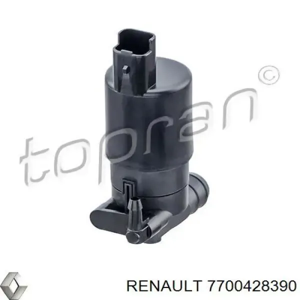 7700428390 RENAULT (RVI) Bomba de agua limpiaparabrisas, delantera