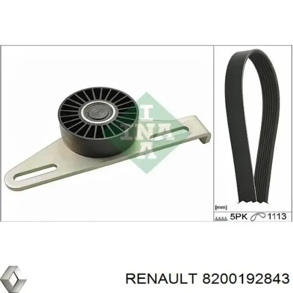 8200192843 RENAULT (RVI) Tensor de correa poli V