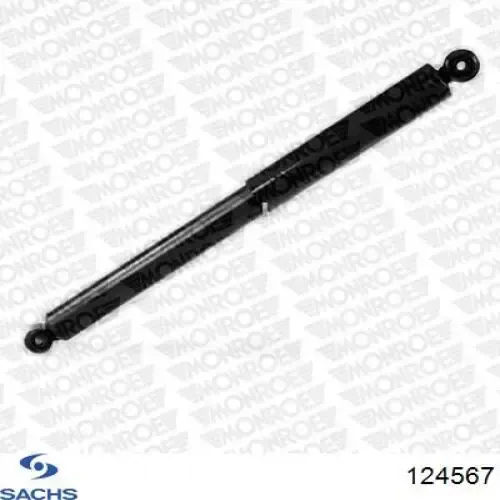 124 567 SACHS amortiguador trasero
