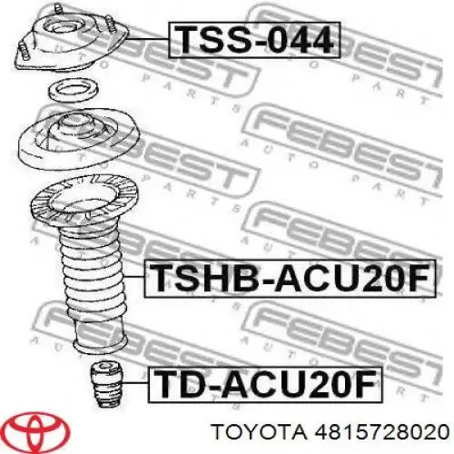 4815728020 TOYOTA Fuelle, amortiguador delantero