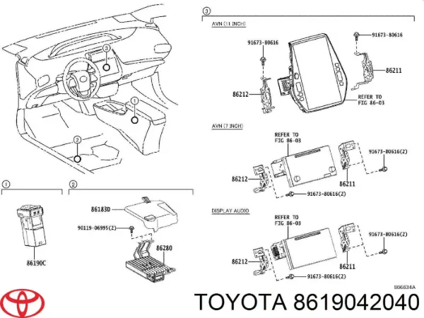 8619042040 TOYOTA - repuestos Toyota a precio barato