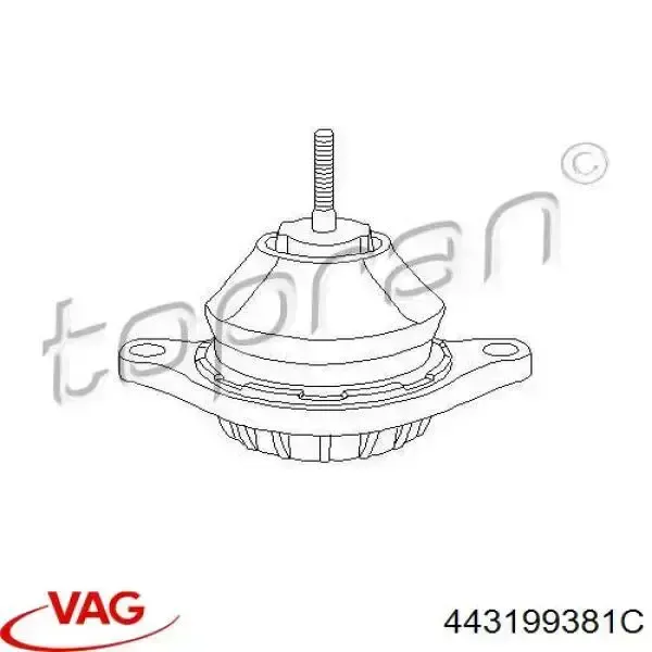 443199381C VAG Soporte de motor, Izquierda / Derecha