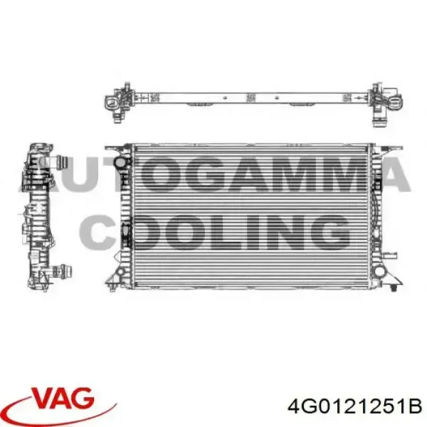 4G0121251B VAG Radiador