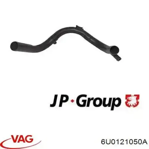 6U0121050A VAG Manguera refrigerante para radiador inferiora