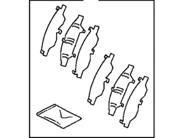 0494535040 TOYOTA Lamina antiruido pastilla de freno delantera